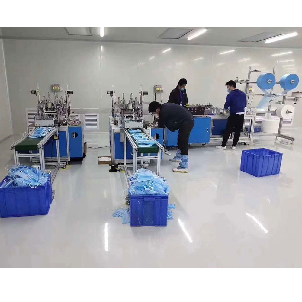 Automatic surgical face mask production line and face mask production ...